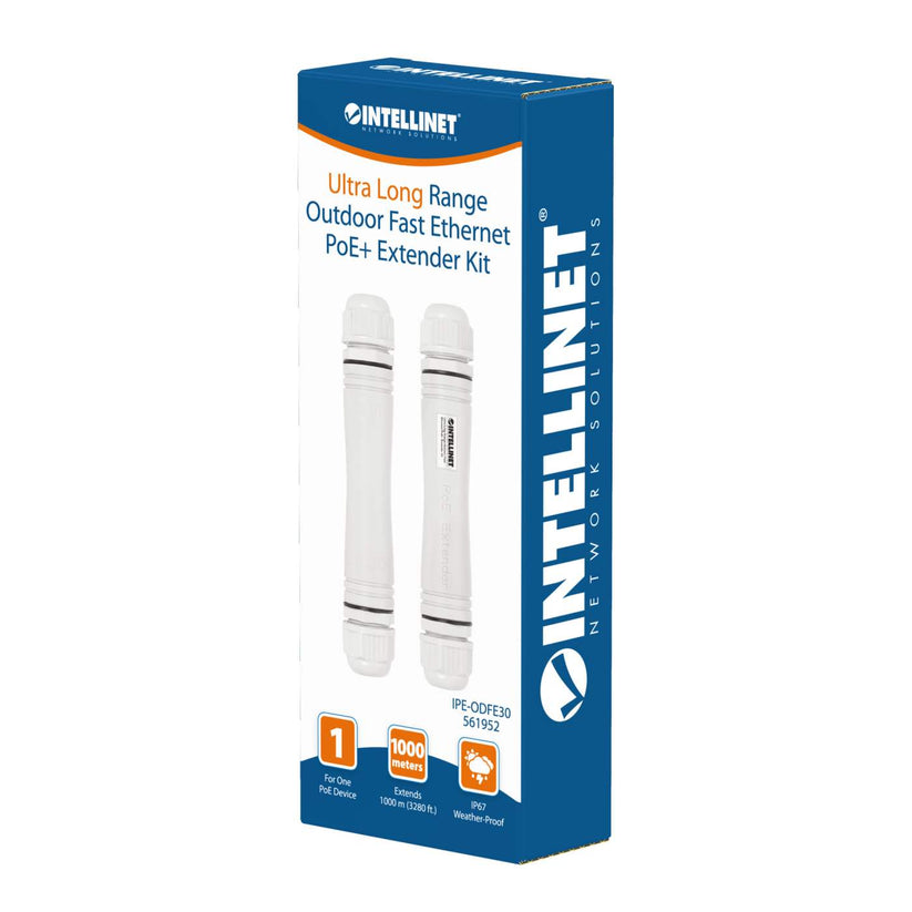 Intellinet Ultra Long Range Outdoor FE PoE+ Extender Kit (561952 ...