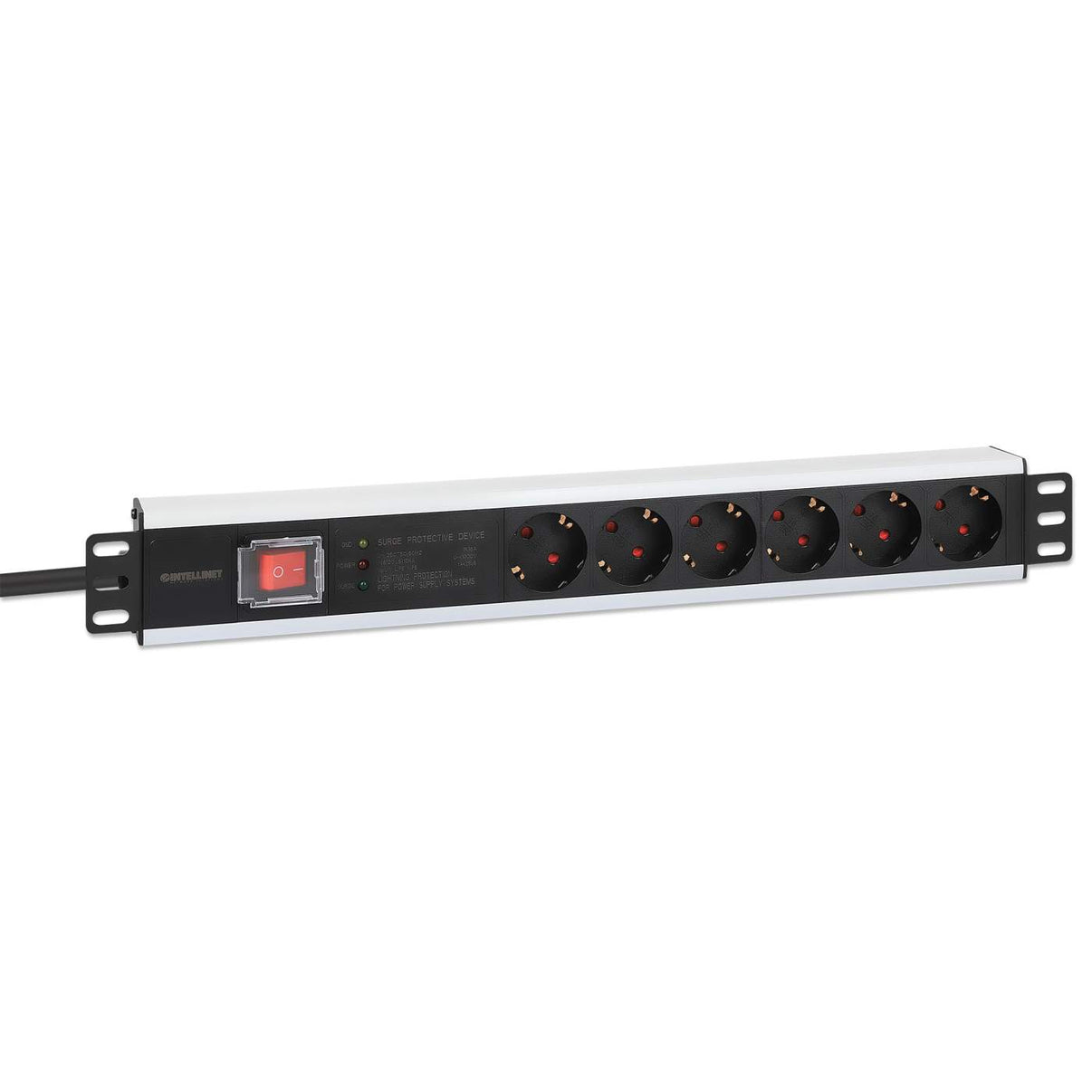 19" 1.5U Rackmount 6-Output Power Distribution Unit (PDU) – Intellinet ...
