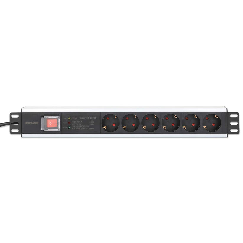 19" 1.5U Rackmount 6-Output Power Distribution Unit (PDU) – Intellinet ...