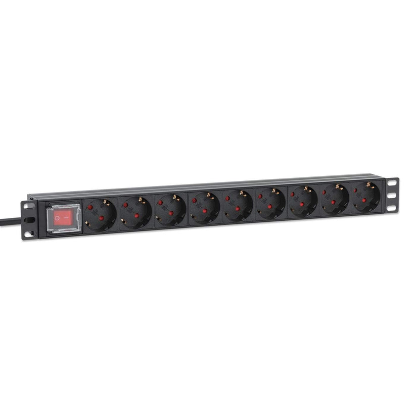 19" 1U Rackmount 9-Output Power Distribution Unit (PDU) (715133) – Intellinet Europe