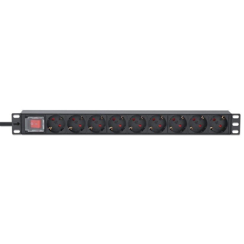 19" 1U Rackmount 9-Output Power Distribution Unit (PDU) (715133) – Intellinet Europe