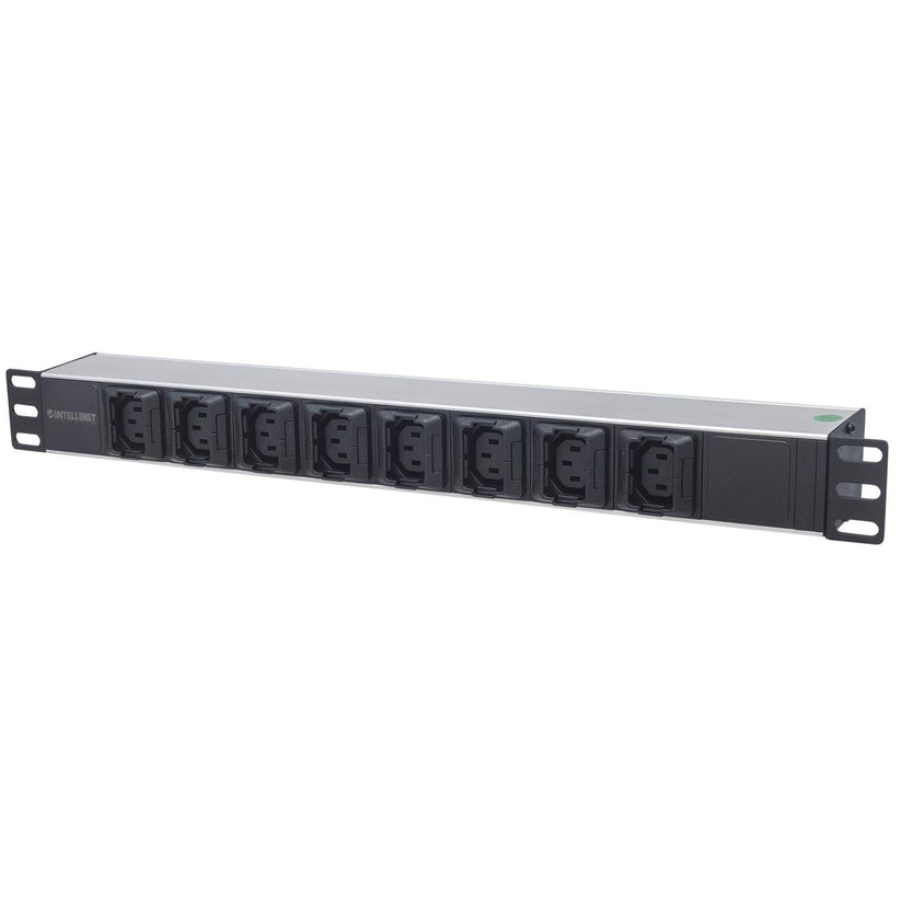 19" 1U Rackmount Anti-Shedding 8-Output C13 Power Distribution Unit (PDU) – Intellinet Europe