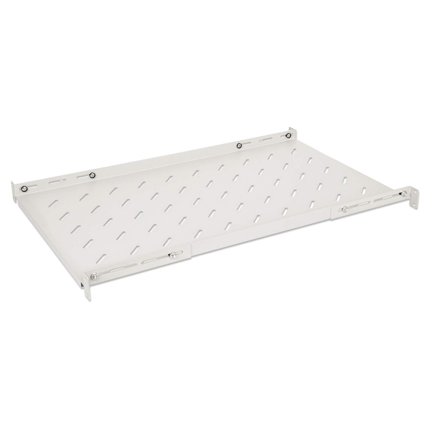 19" Shelf w/ Variable Rails for Fixed Mounting, Shelf Depth 750 mm ...