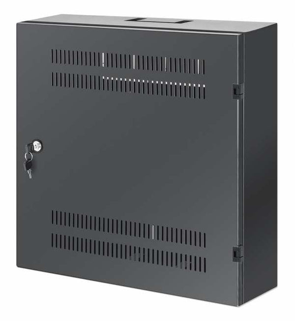 Low-Profile 19" Wall Mount Cabinet w/ 4U Horizontal & 2U Vertical Rails ...