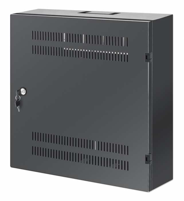 Low-Profile 19" Wall Mount Cabinet w/ 4U Horizontal & 2U Vertical Rails ...