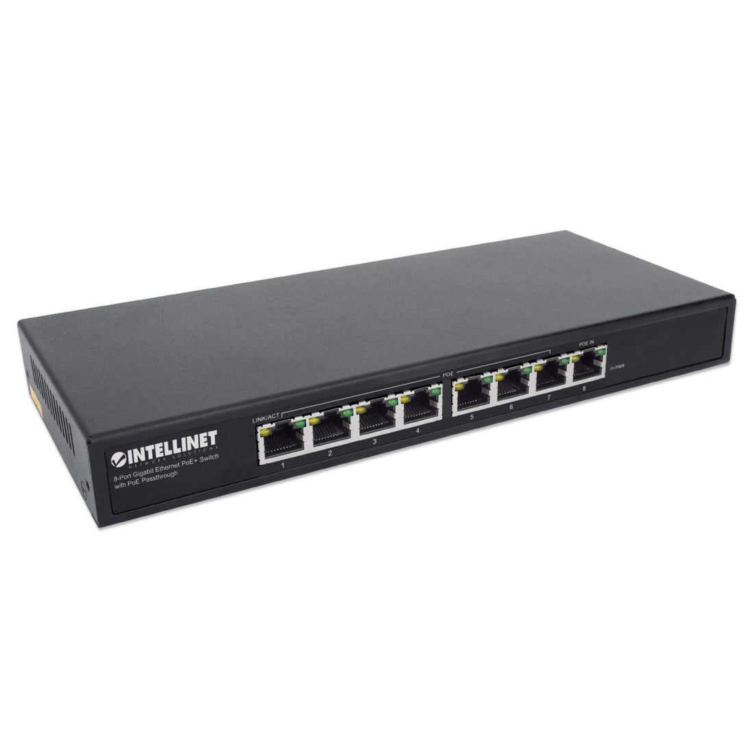 PoE-Powered 8-Port GbE PoE+ Switch w/ PoE Passthrough (561679 ...